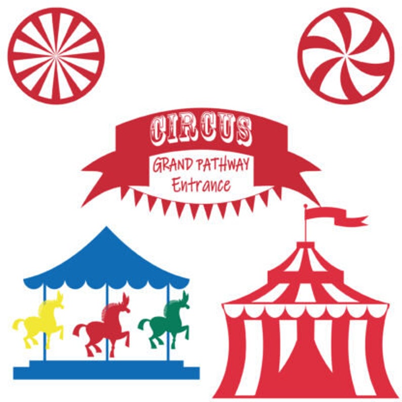 Deluxe Circus Themed Classroom Sensory Path Kit – 68 Premium Vinyl ...