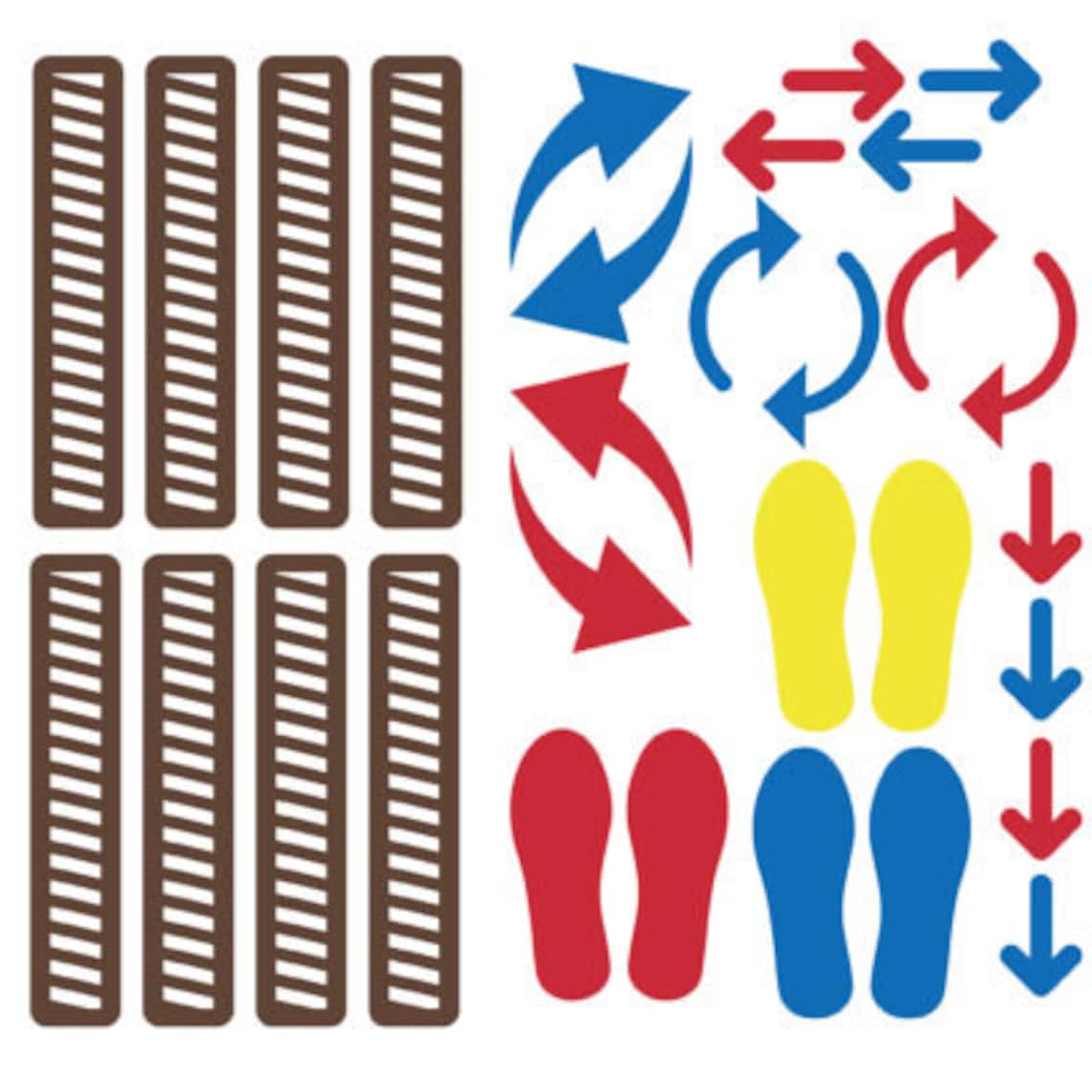 Deluxe Circus Themed Classroom Sensory Path Kit – 68 Premium Vinyl ...