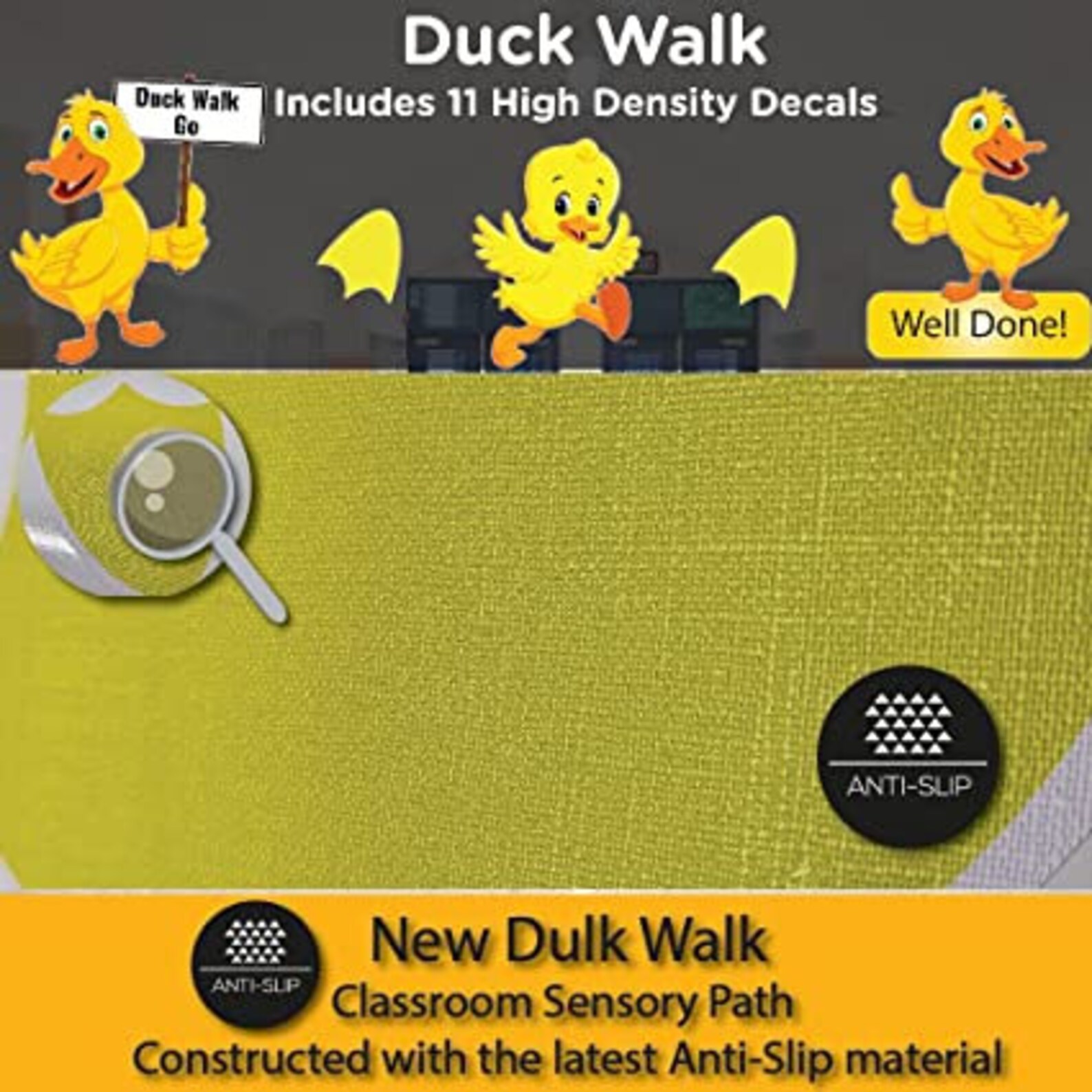 Anti-slip Safety First - Duck Walk Sensory Pathway - School & Classroom ...