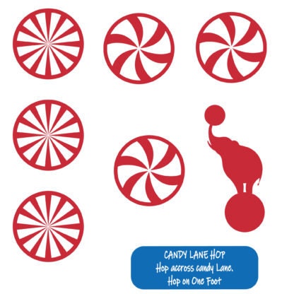 Deluxe Circus Themed Classroom Sensory Path Kit – 68 Premium Vinyl ...