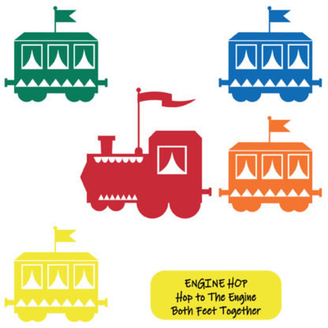 Deluxe Circus Themed Classroom Sensory Path Kit – 68 Premium Vinyl ...