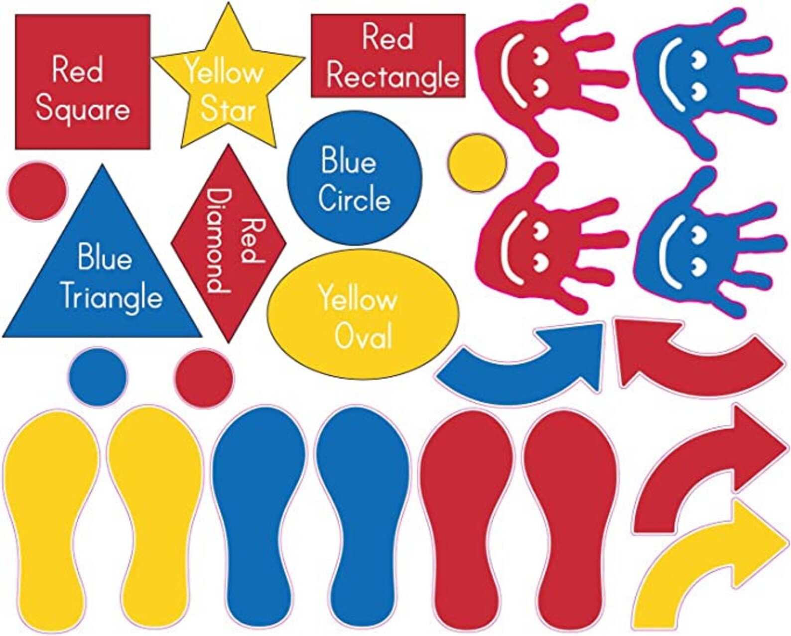 Rainbow Walk Sensory Path for School Hallways – 160 Extremely Durable ...