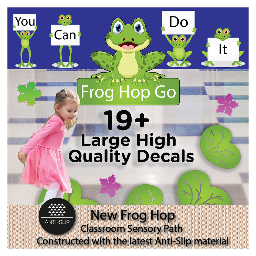 Anti Slip Safety First - Frog Hop Classroom Playscape - Sensory Path ...