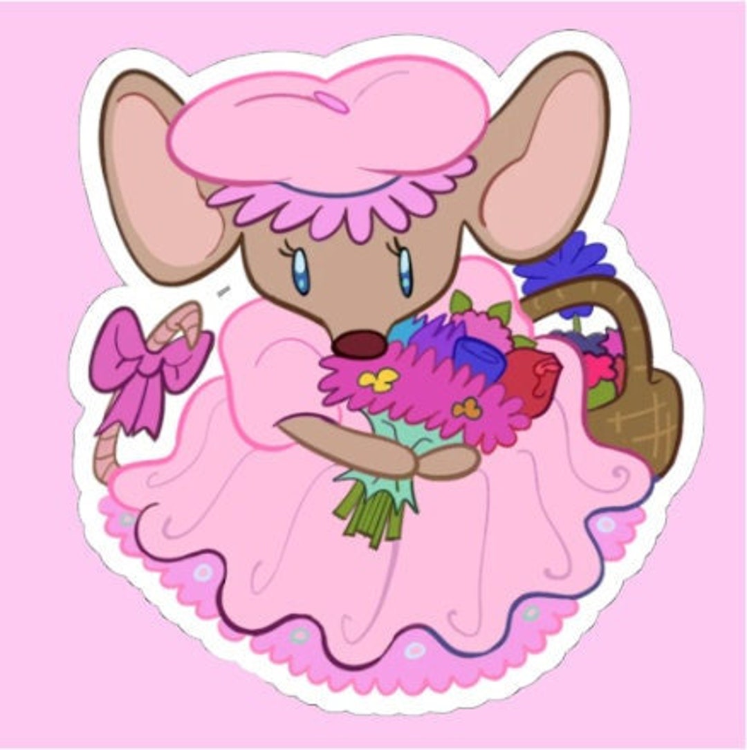 Cute Mouse Sticker, Cottagecore Animal Art, Coquette Girly Decor ...