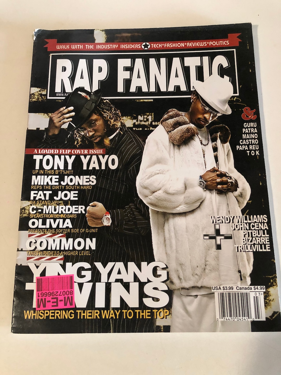 Rap Fanatic Magazine Issue 6 Ying Yang Twins Fat Joe Tony Yayo COMMON C-murder Wendy Williams - Etsy