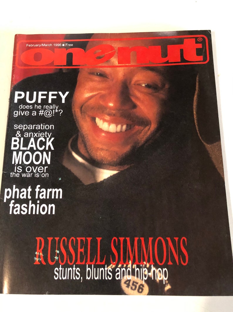 One Nut Magazine February March 1996 Issue Russell Simmons Puff Daddy ...