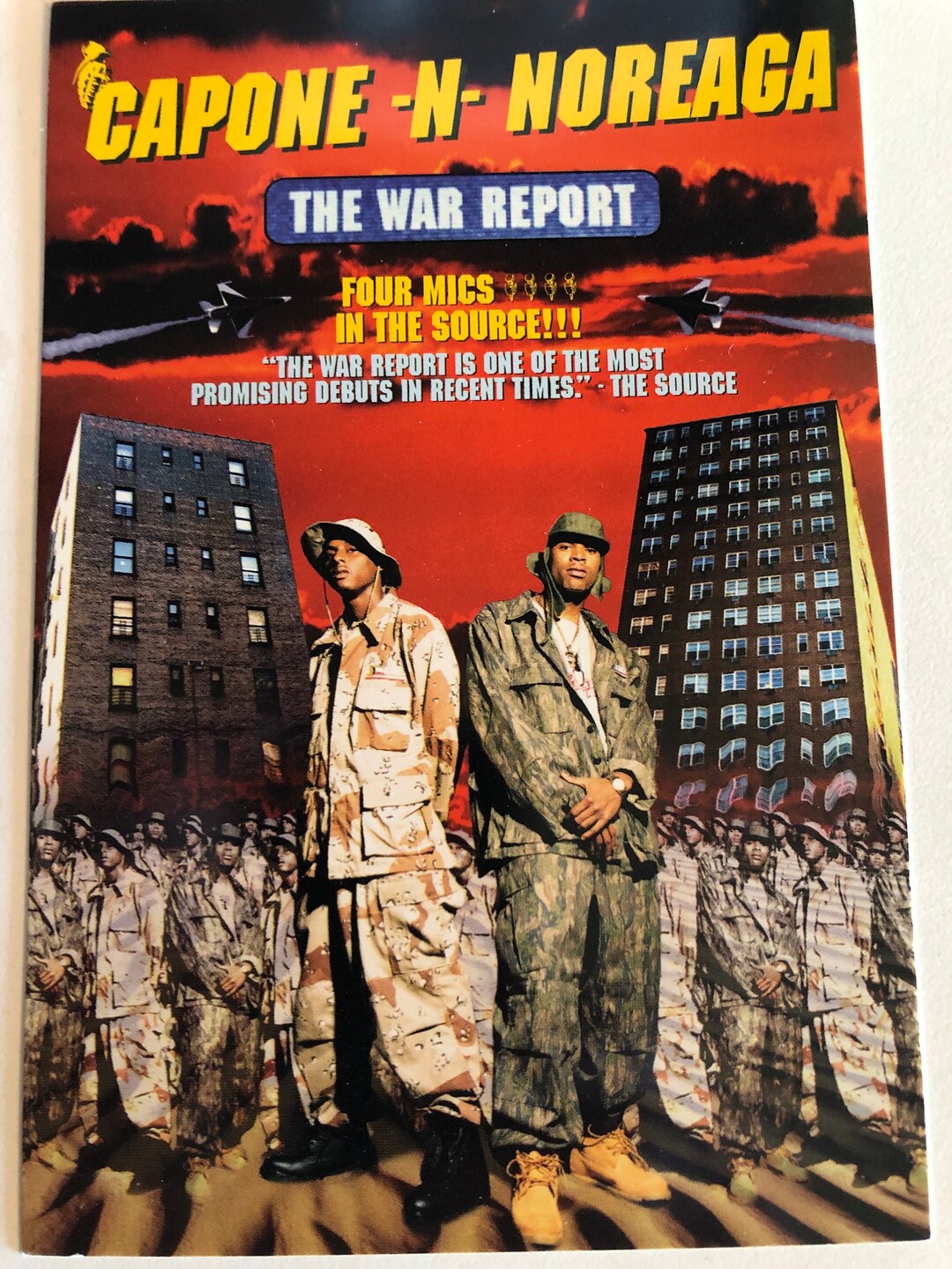 Capone & Noreaga - the War Report Nore Rap Hip Hop Sticker Postcard ...