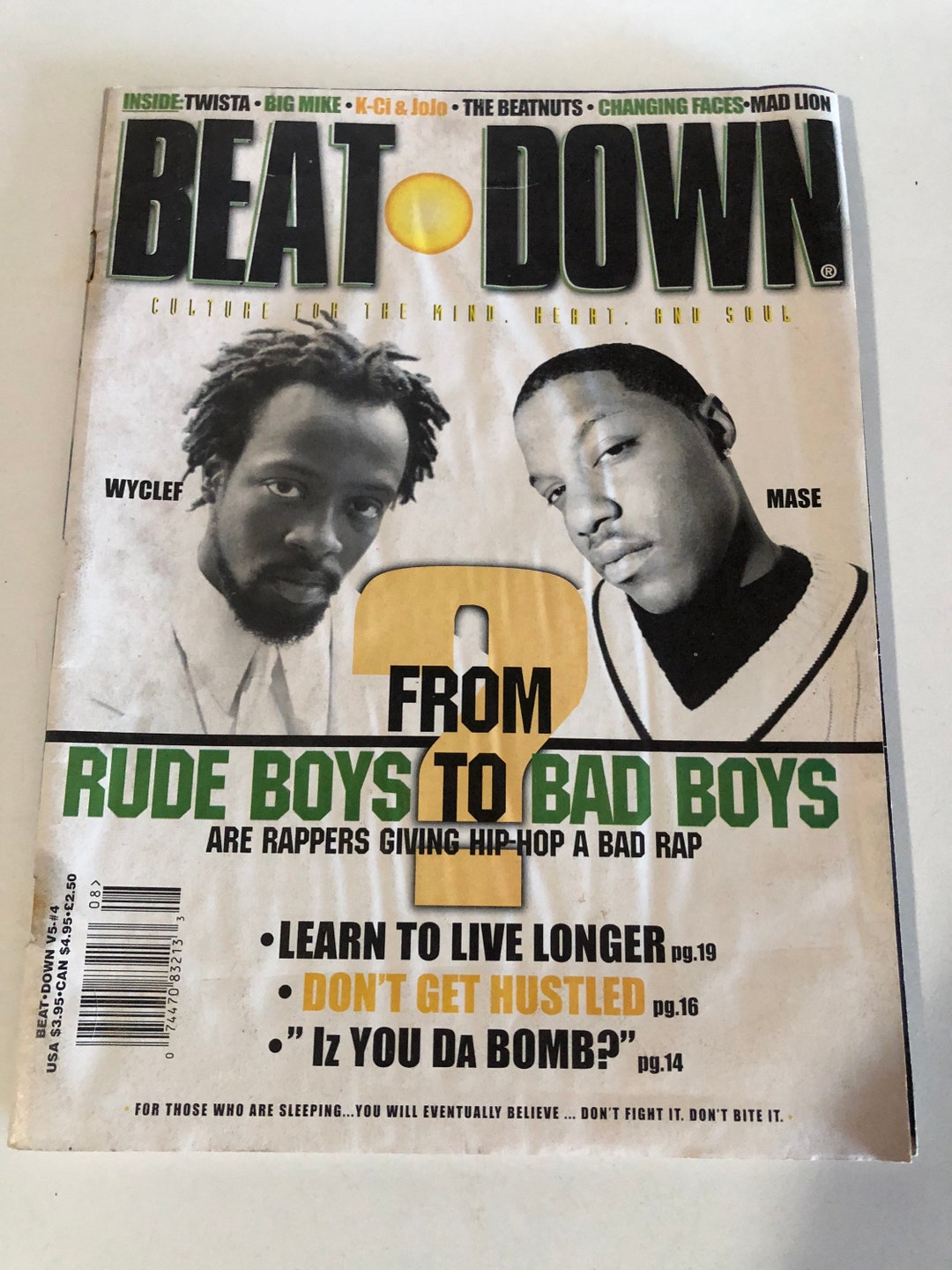 Beat Down Magazine Wyclef Mase Beatnuts Mad Lion Twista - Etsy