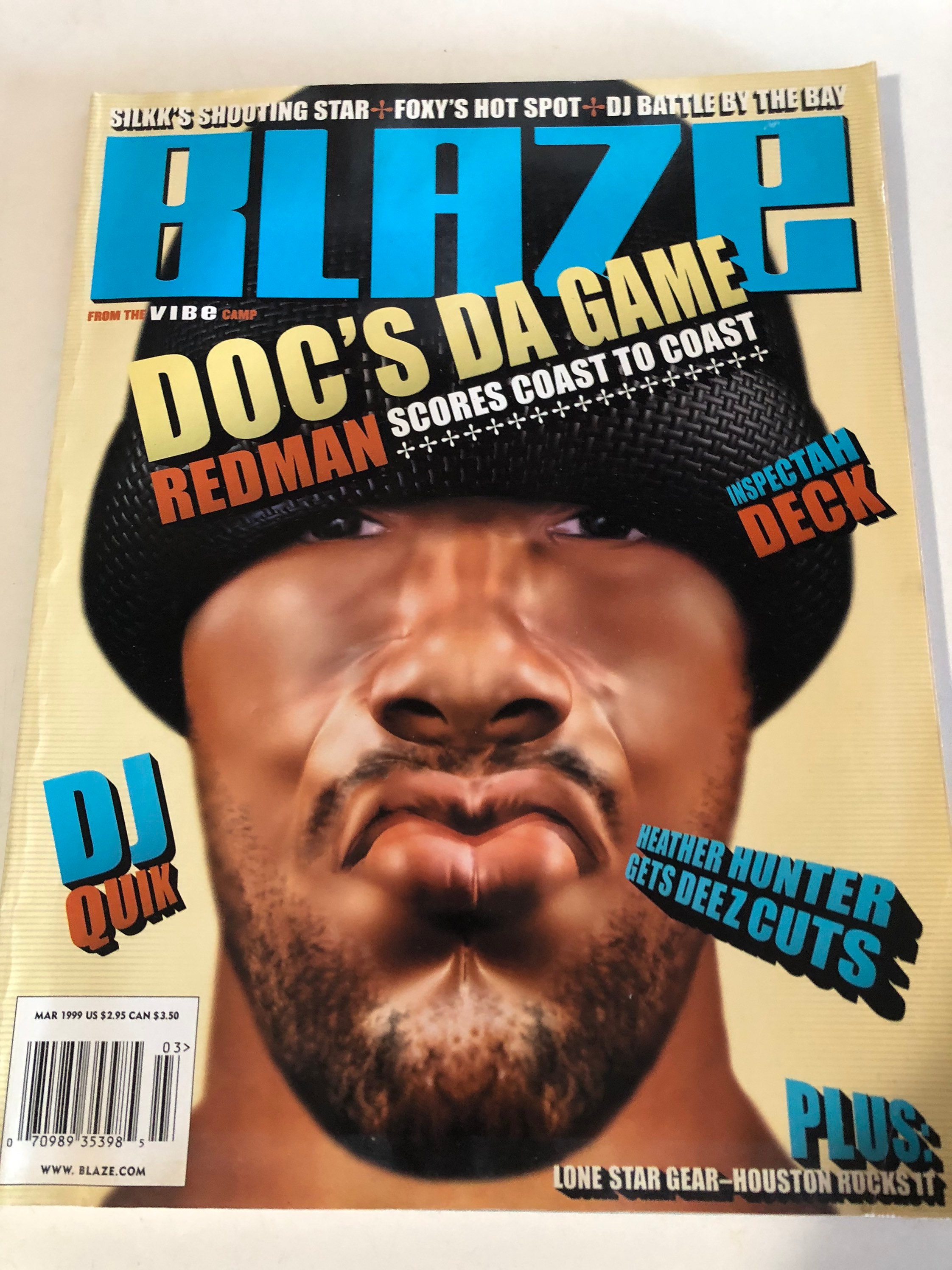 Blaze Magazine Issue March 1999 Redman Foxy Brown Inspectah Deck Wu ...
