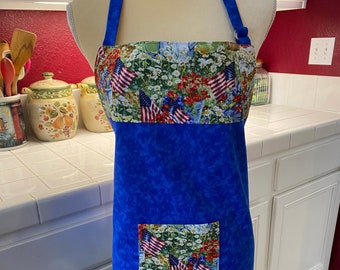 Patriotic Reversible Apron With Pockets - Etsy
