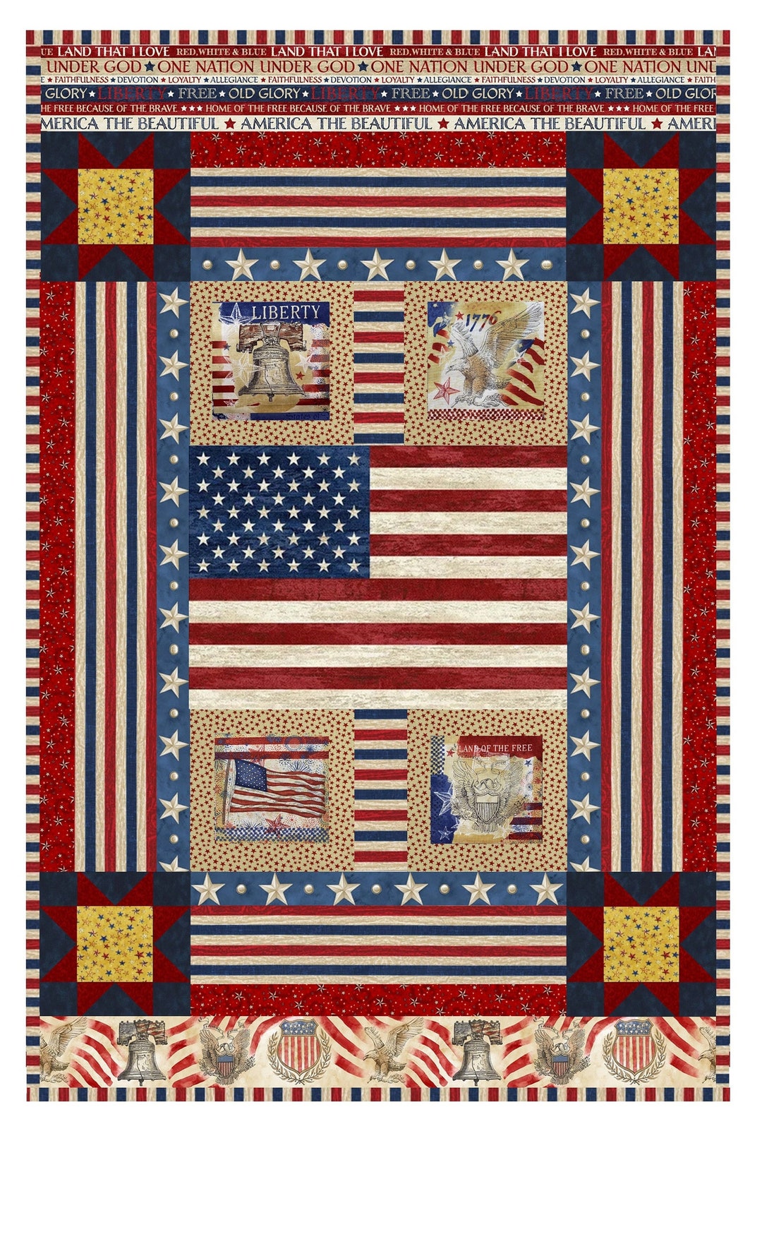 Colors of Courage Lap Quilt Kit With Binding and Backing - Etsy