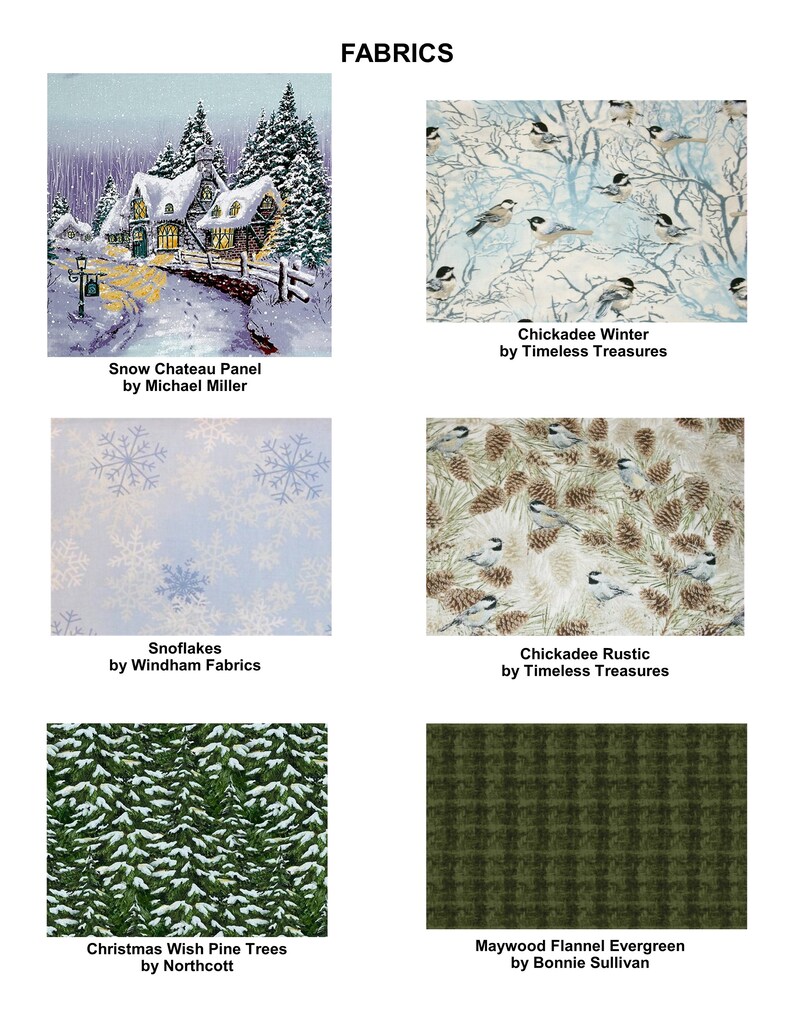Snowy Cottage Lap Quilt Kit, Includes Binding and Backing - Etsy