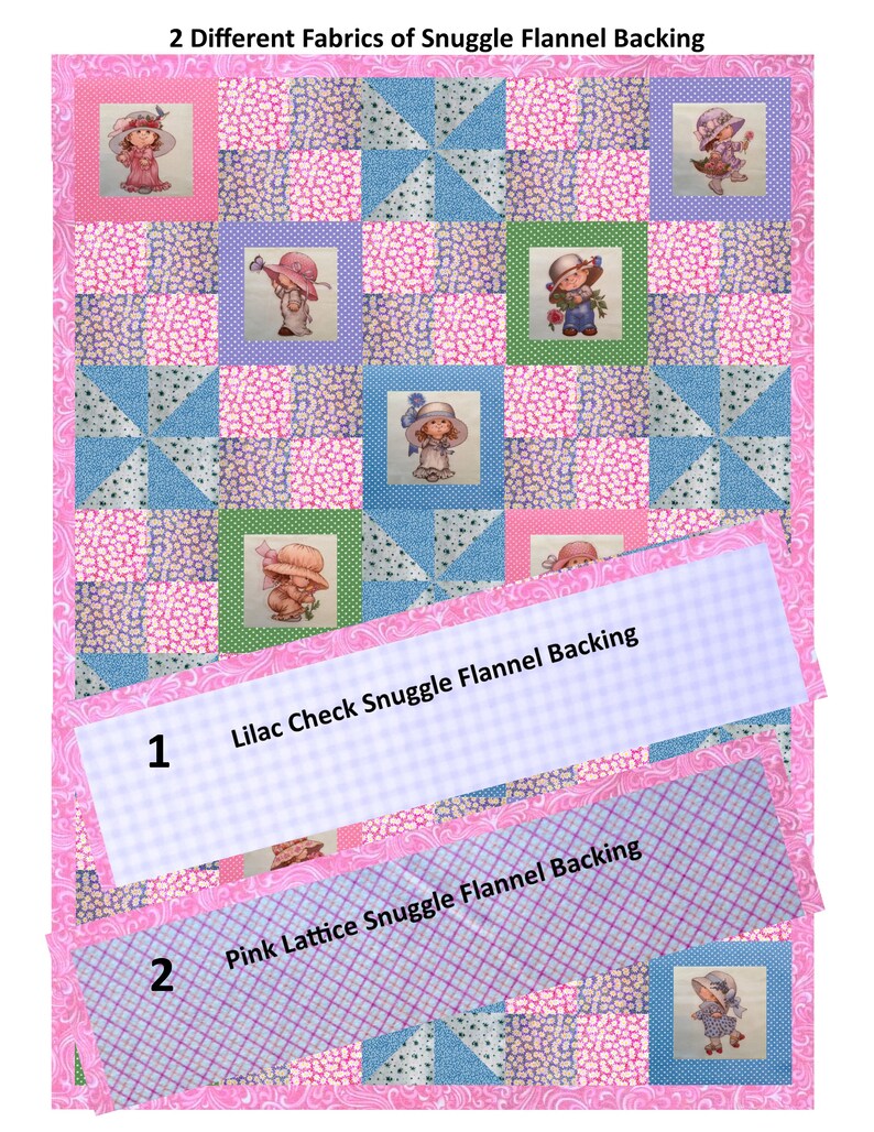 Sunbonnett Emma & Friends Lap Quilt Top Kit Includes Binding | Etsy