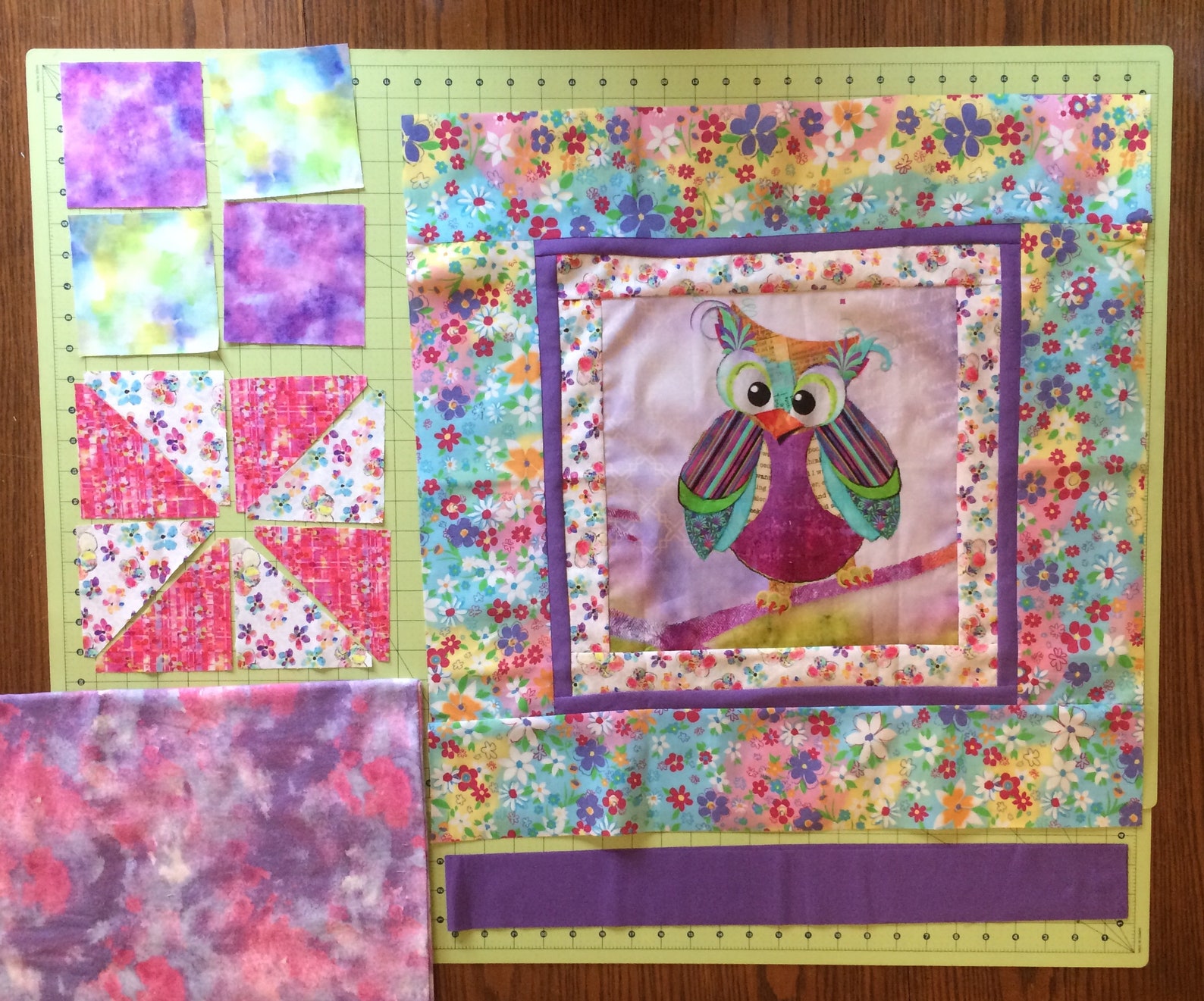 Boho Owl Lap Quilt Kit With Binding and Backing (design 2) - Etsy