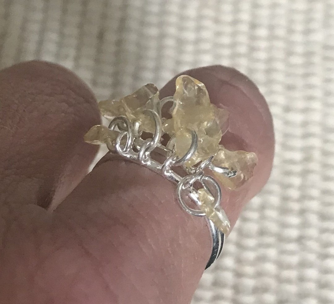 November Birthstone Spiritual Citrine Gemstone Dangle Charms Multi ...