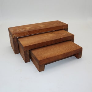 Wooden Nested Risers Displays, Riser Display Stand, Jewelry Risers ...