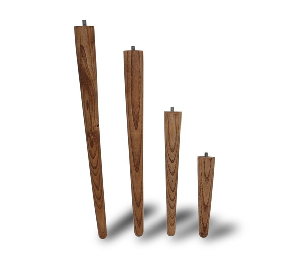 Rustic Style Tapered Wooden Legs for Furniture Wonderful - Etsy