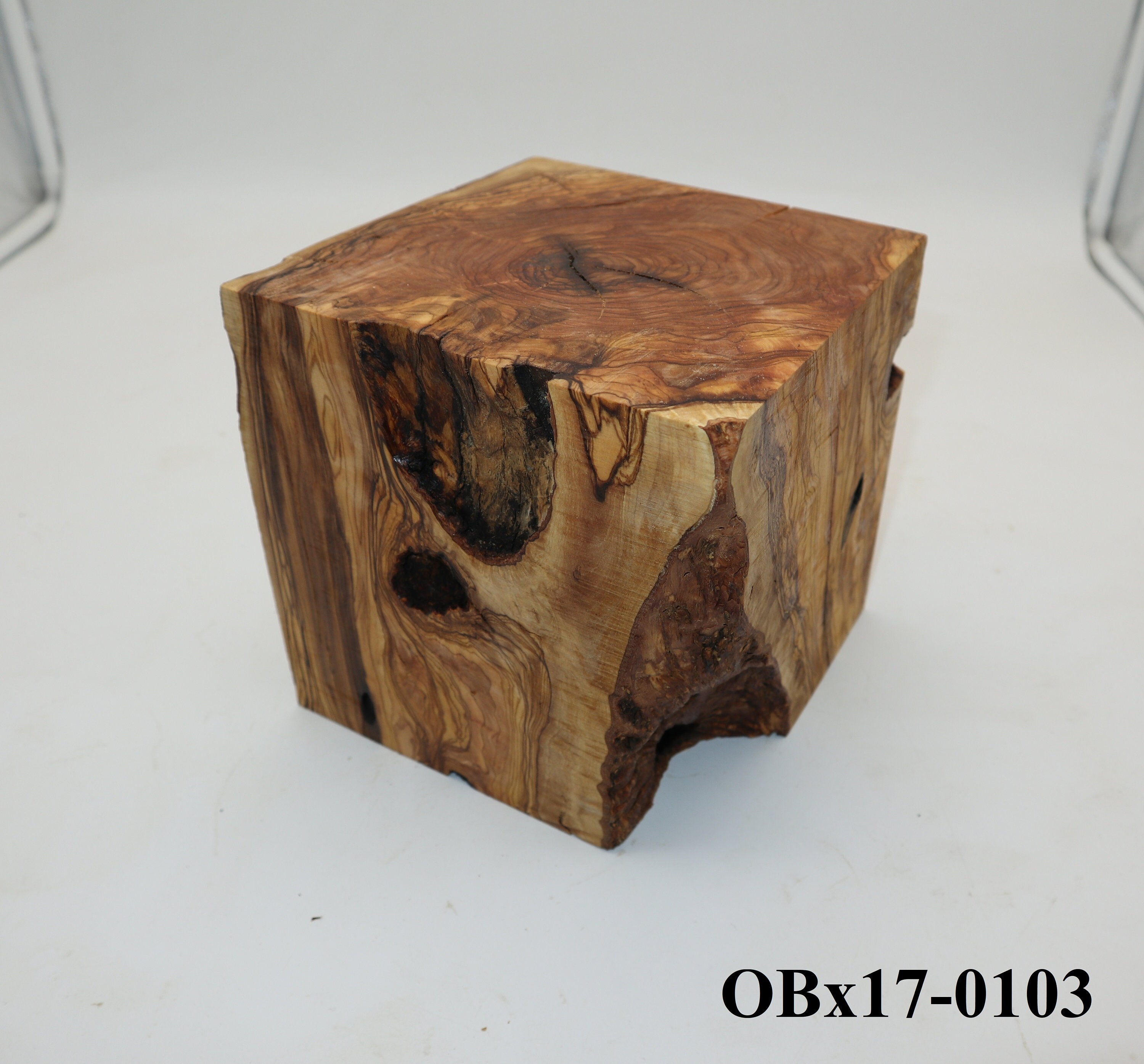 Genuine Anatolian Olive Burl Wood Turning Blanks, CUBE XL Sizes Block ...