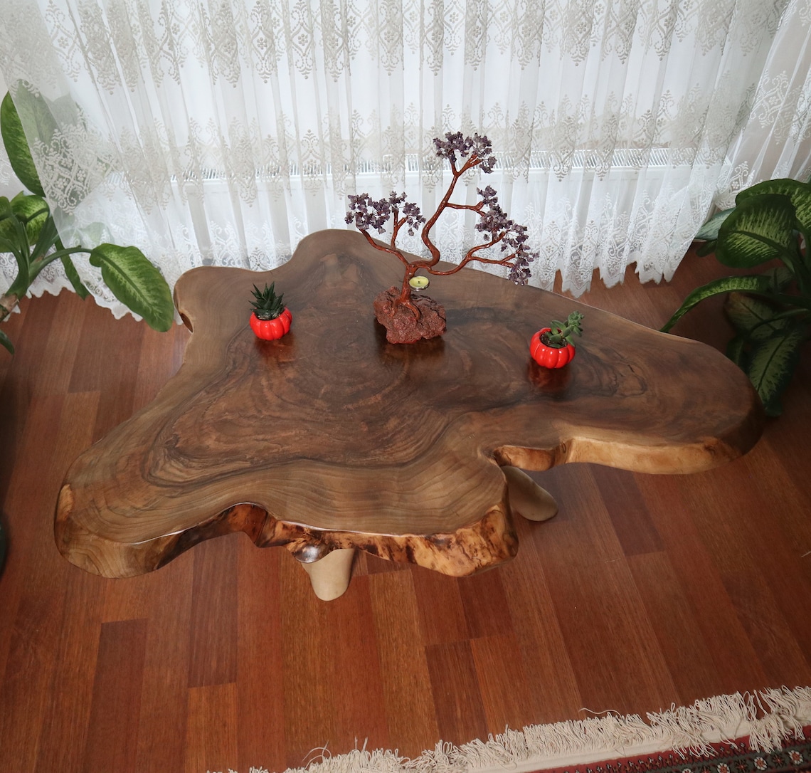 Live Edge Walnut Tree Root Amazing Naturally Form Wood Slice | Etsy