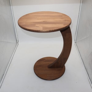 Wood Coffee Table, C Form Sofa Stand - Etsy