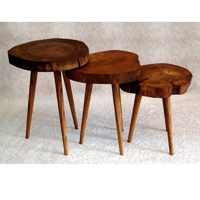 Rustic Style Tapered Wooden Legs for Furniture Wonderful | Etsy