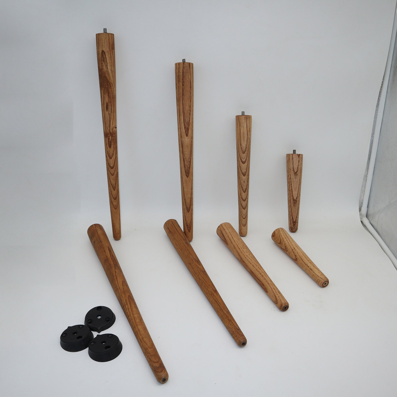 Rustic Style Tapered Wooden Legs for Furniture Wonderful - Etsy