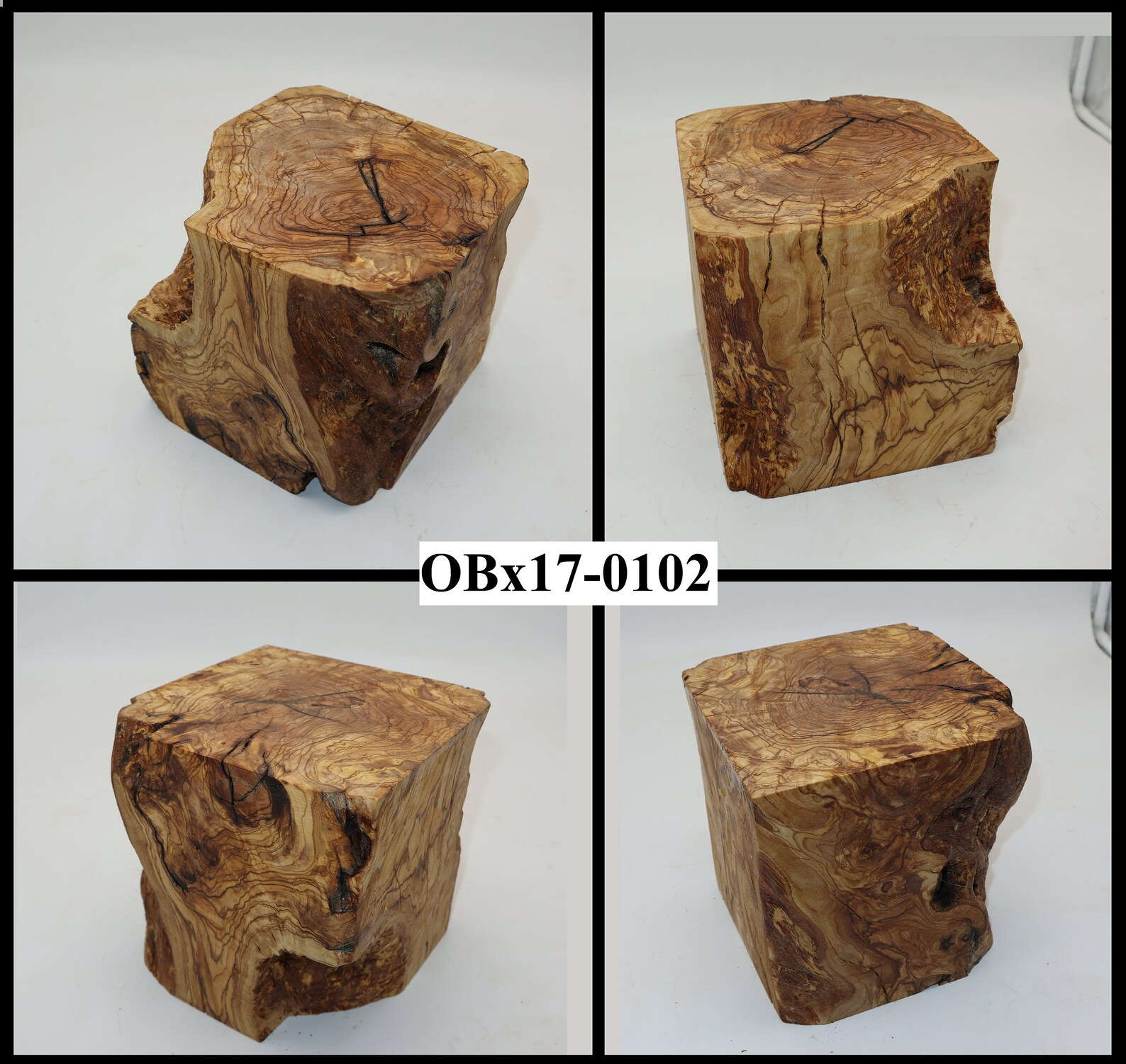 Genuine Anatolian Olive Burl Wood Turning Blanks, CUBE XL Sizes Block ...