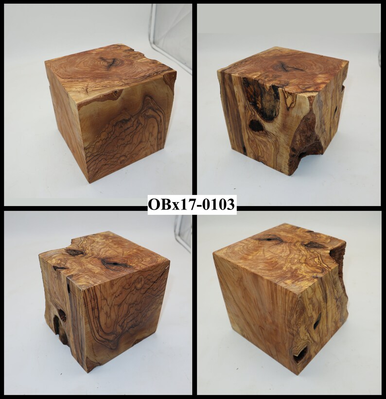 Genuine Anatolian Olive Burl Wood Turning Blanks, CUBE XL Sizes Block ...