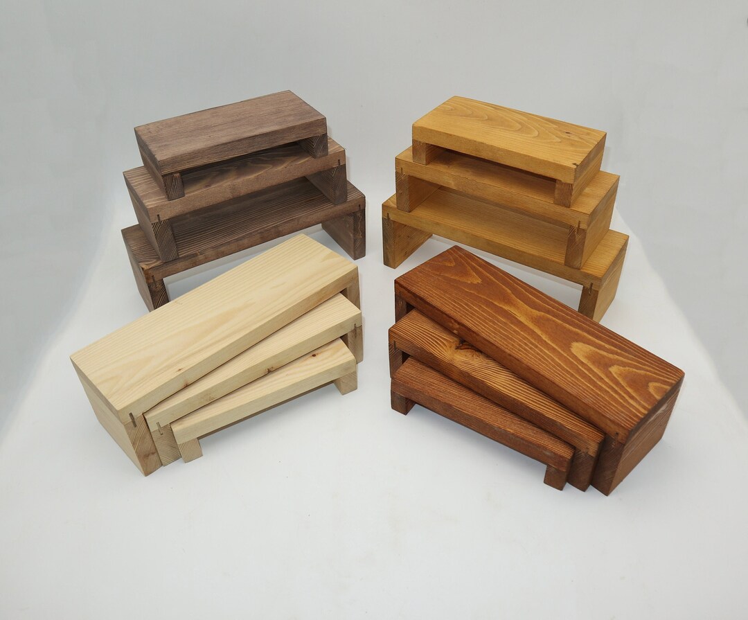 Wooden Nested Risers Displays, Riser - Display Stand, Jewelry Risers ...