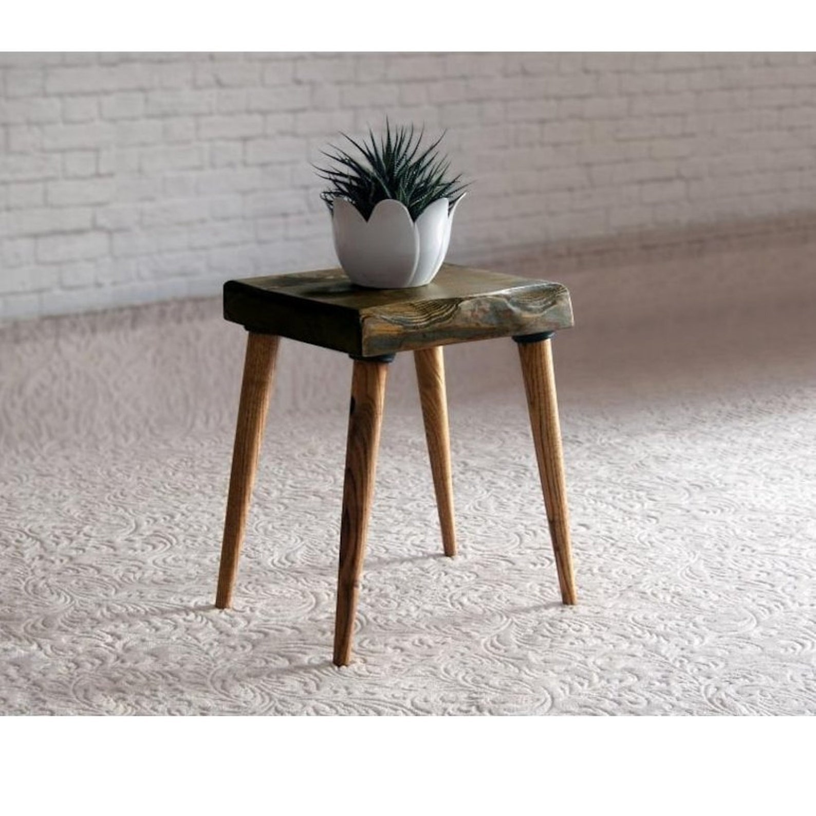 Rustic Style Tapered Wooden Legs for Furniture Wonderful | Etsy