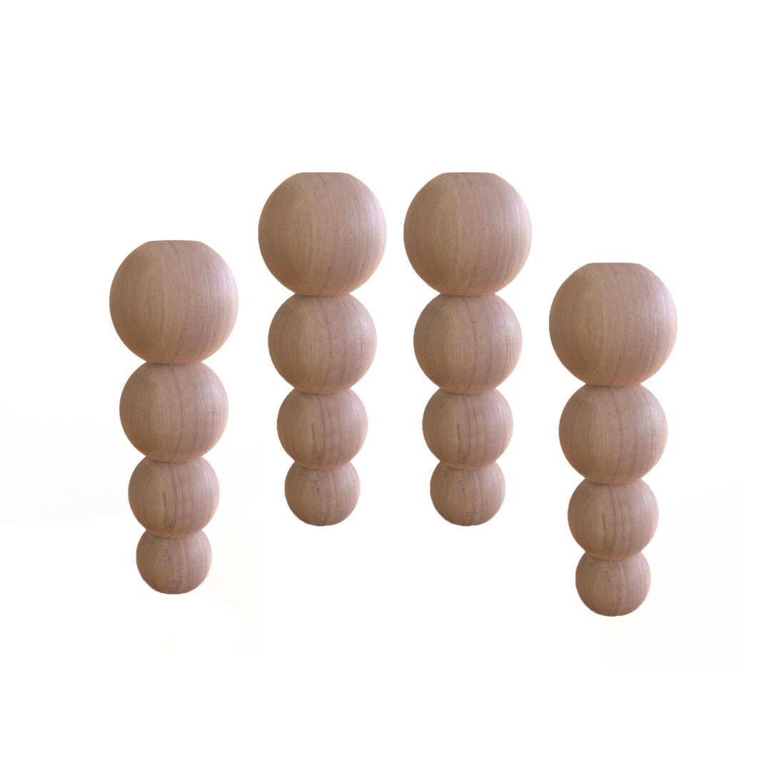 Pearl Style, Wooden Furniture Legs for Sofas, Cabinets, TV Units ...