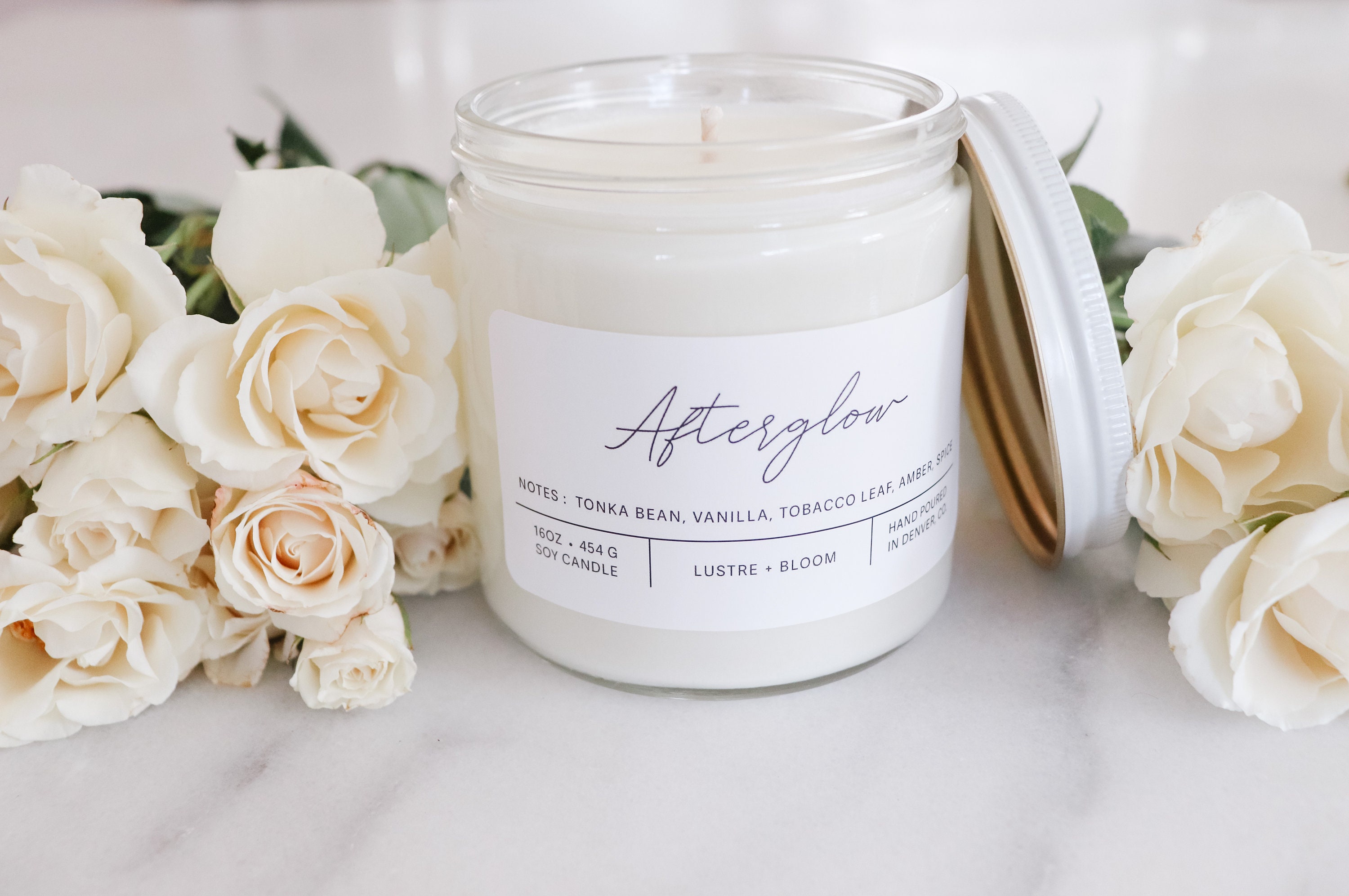 Afterglow Soy Candle Natural Soy Wax Candle Hand-poured | Etsy