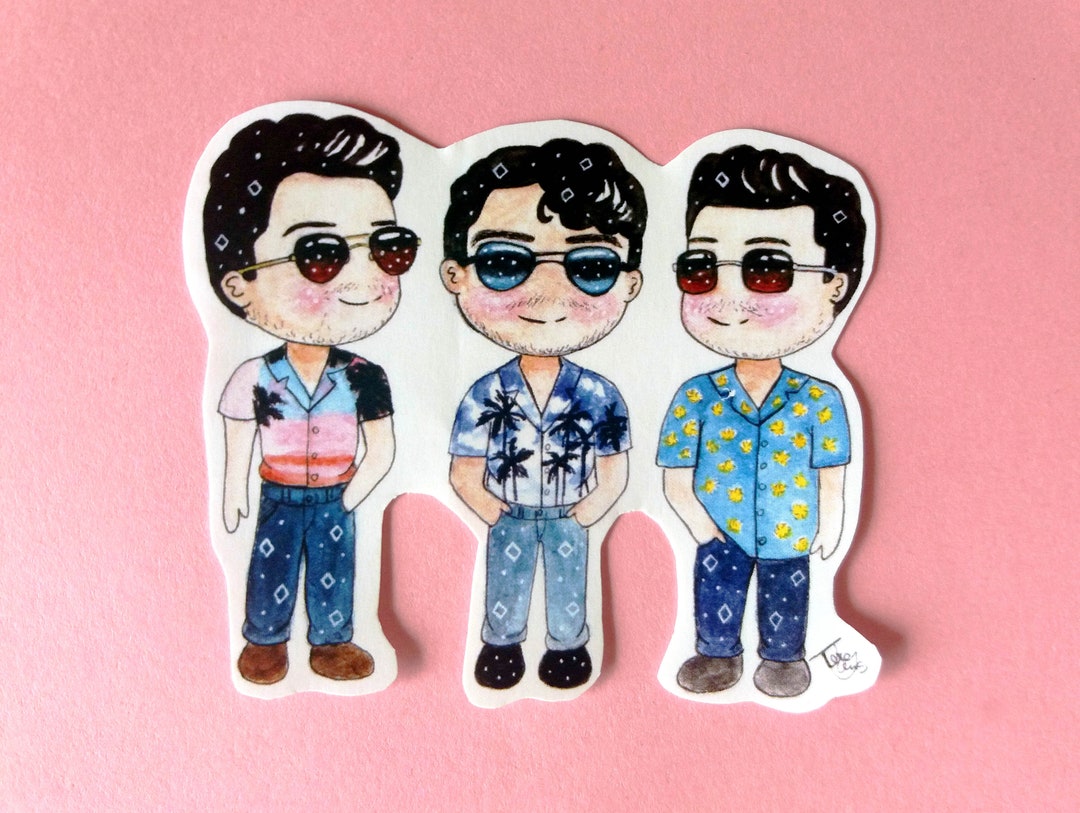 Jonas Brothers Chibi Sticker Joe Jonas Kevin Jonas Nick Jonas Prints ...