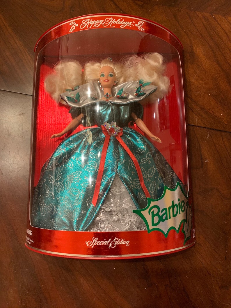 1995 Limited Edition Holiday Barbie Doll - Etsy