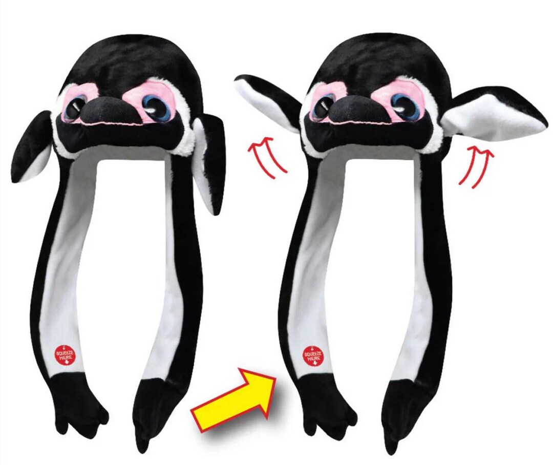 Big Eye Action Penguin Critter Cap - Etsy