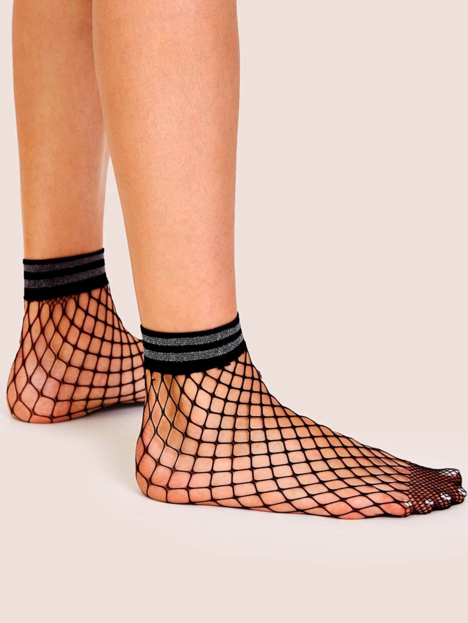 Women's Fishnet Mesh Socksankle - Etsy