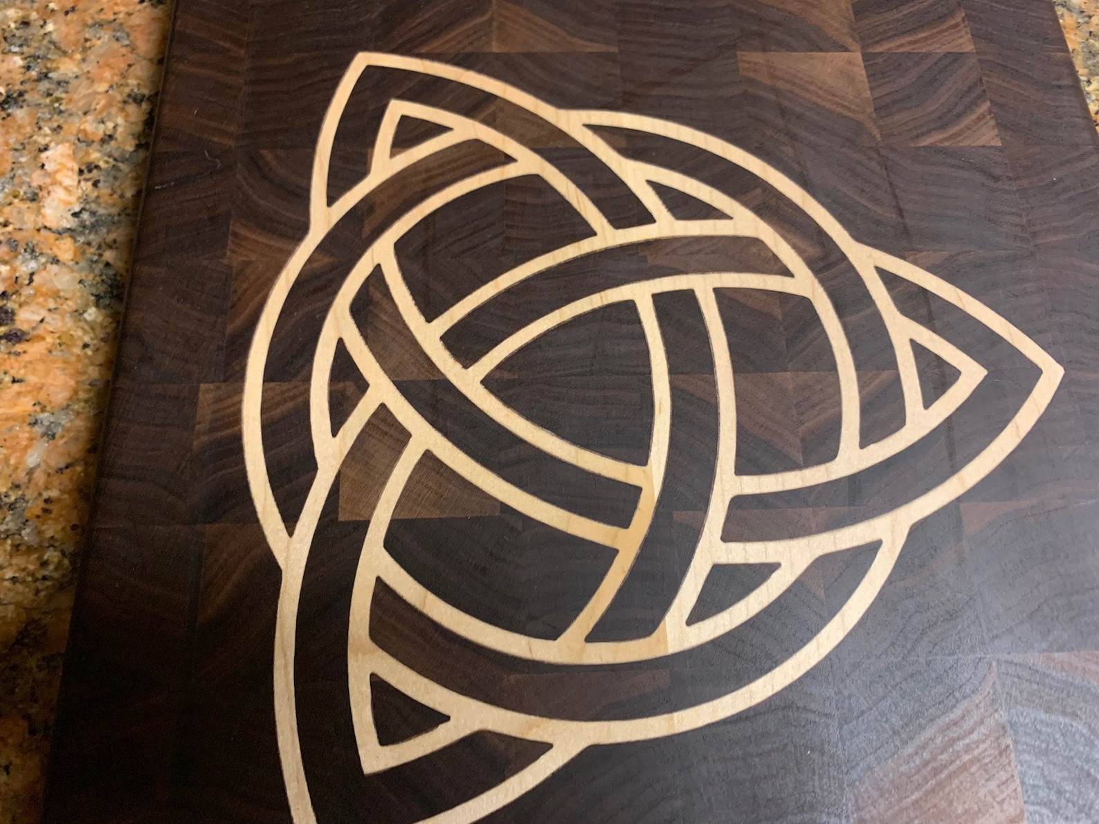 Walnut Cutting Board With Maple Inlay End Grain Butchers - Etsy