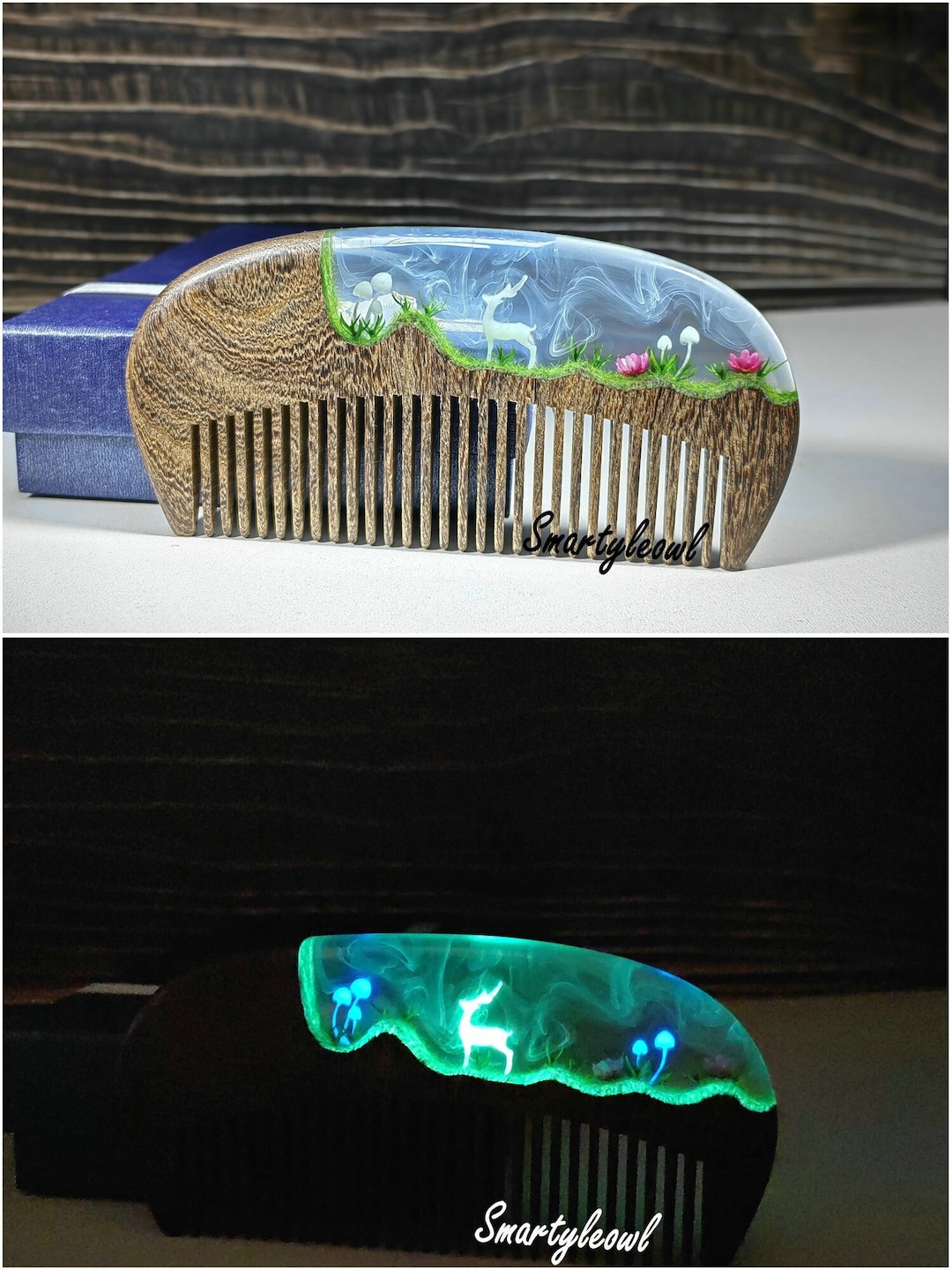 Patronus Wood Resin Comb | Beard Wood Resin Comb |hair Accessories ...