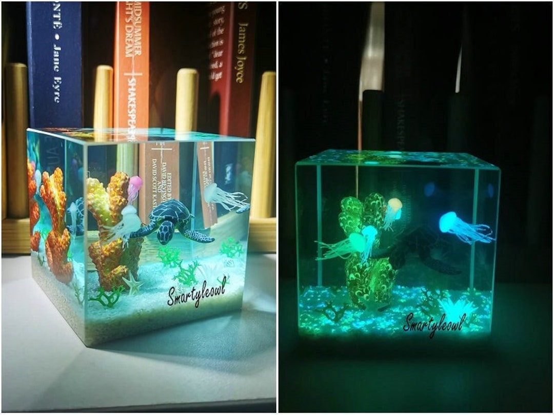 Turtle Resin Diorama Ocean Resin Diorama Whale Shark Resin Paperweight ...