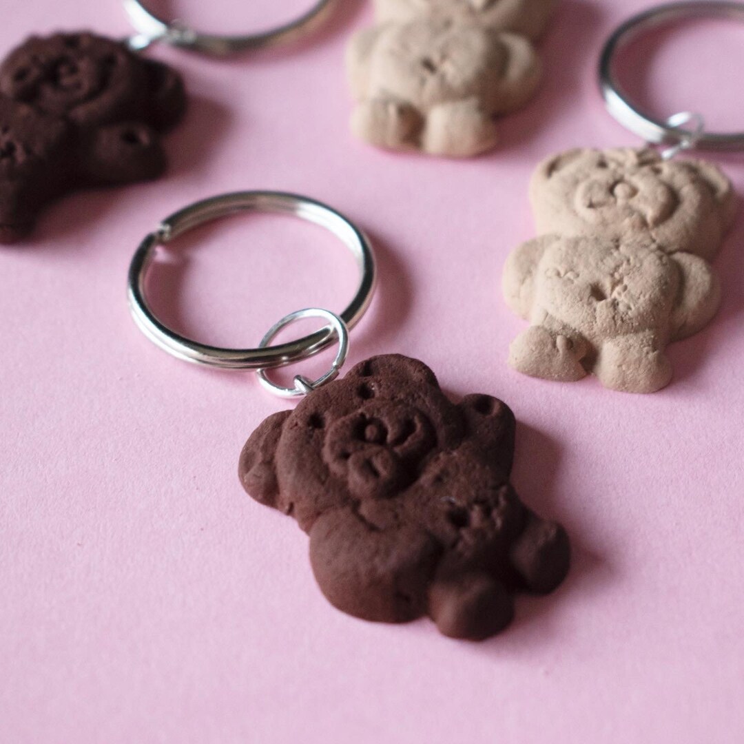 Tiny Teddy Keyrings. Miniature Food, Clay Food, Handmade Food ...