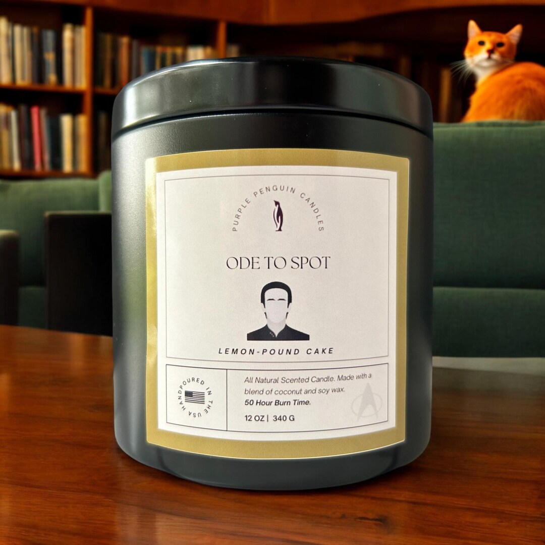 Ode to Spot Data Candle TNG Trek Star Android Pale Lemon Cake ...
