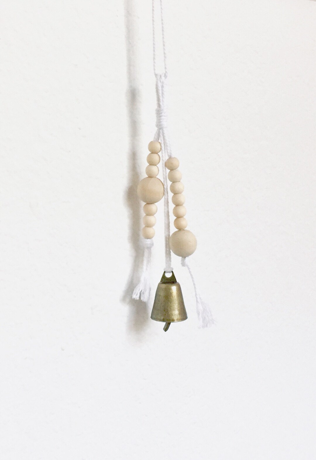 Macrame Ornament With Beads and Bell - Etsy