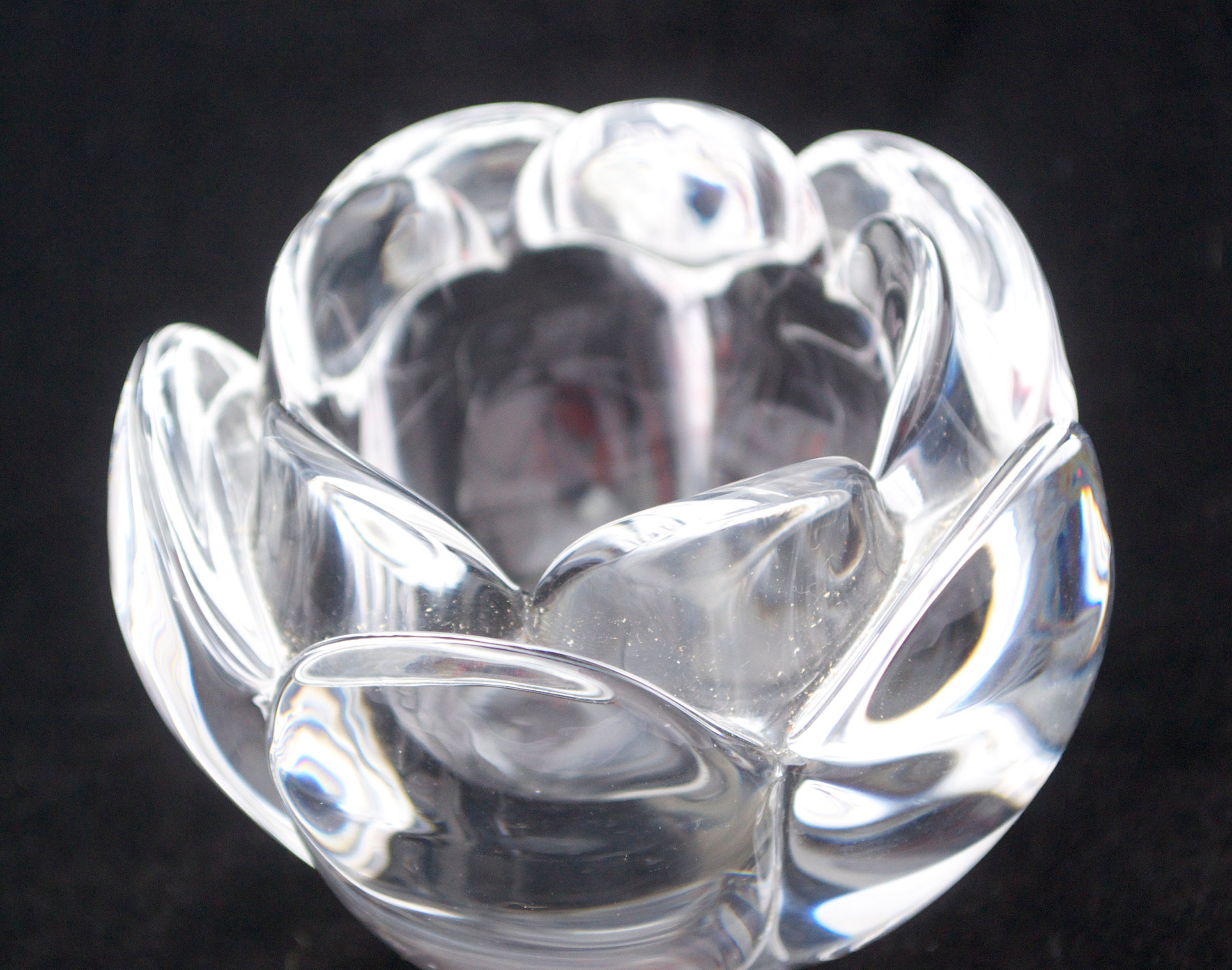 Vintage Magnor Norway Art Glass Voile Lotus Flower Candle - Etsy UK