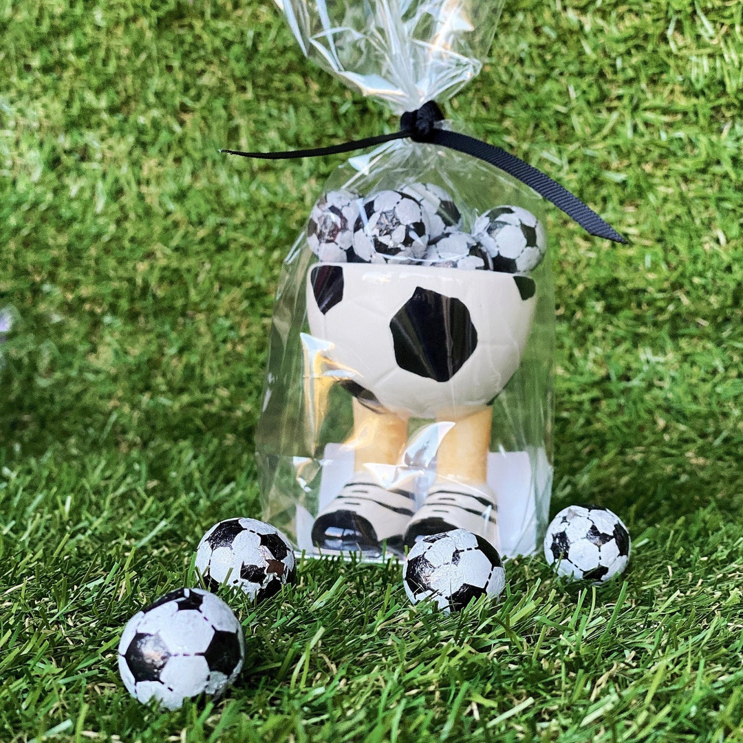 Football Egg Cup With Milk Chocolate Footballs, Sporty Gift - Etsy UK