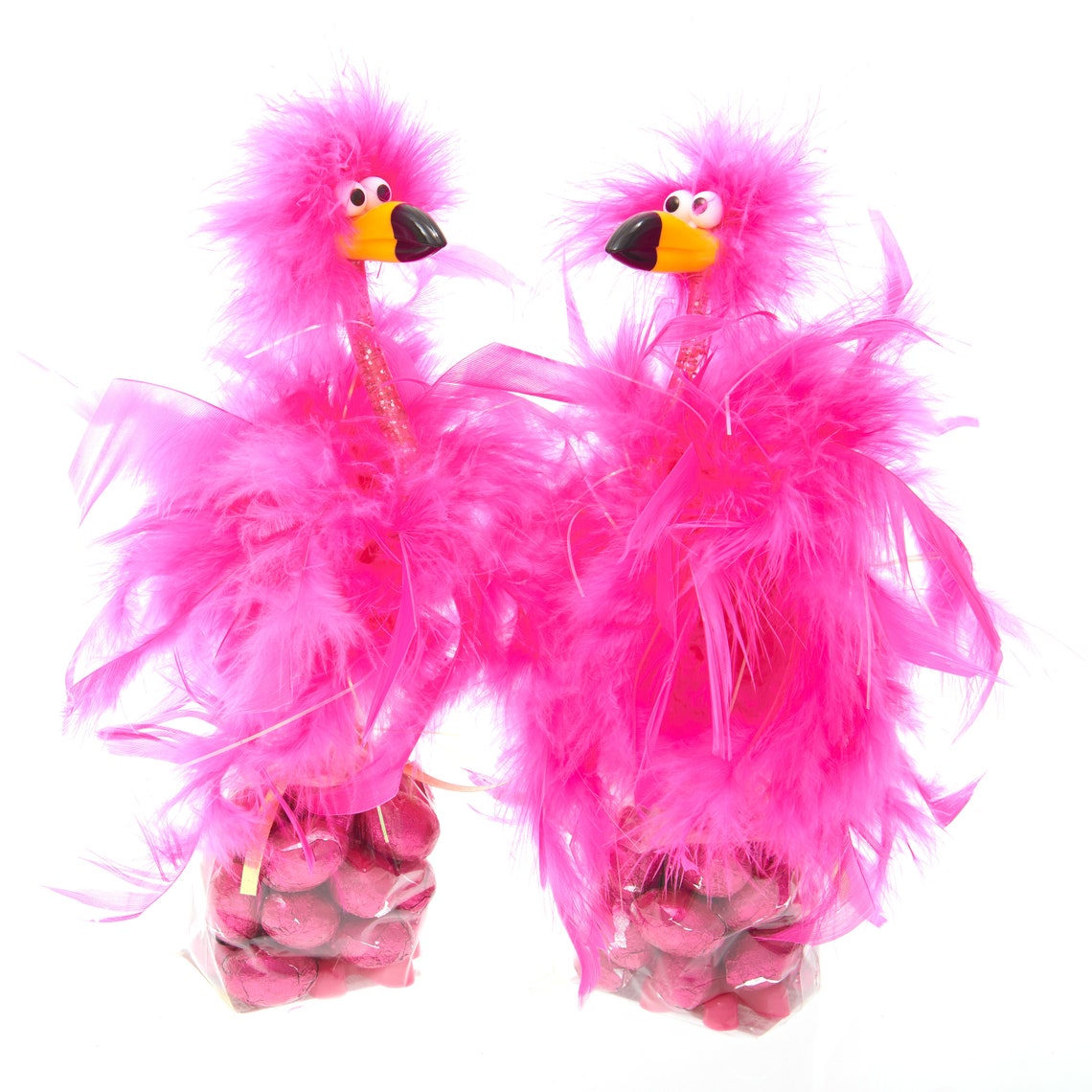 Fluffy feather bird pens and milk chocolates Easter Fun | Etsy