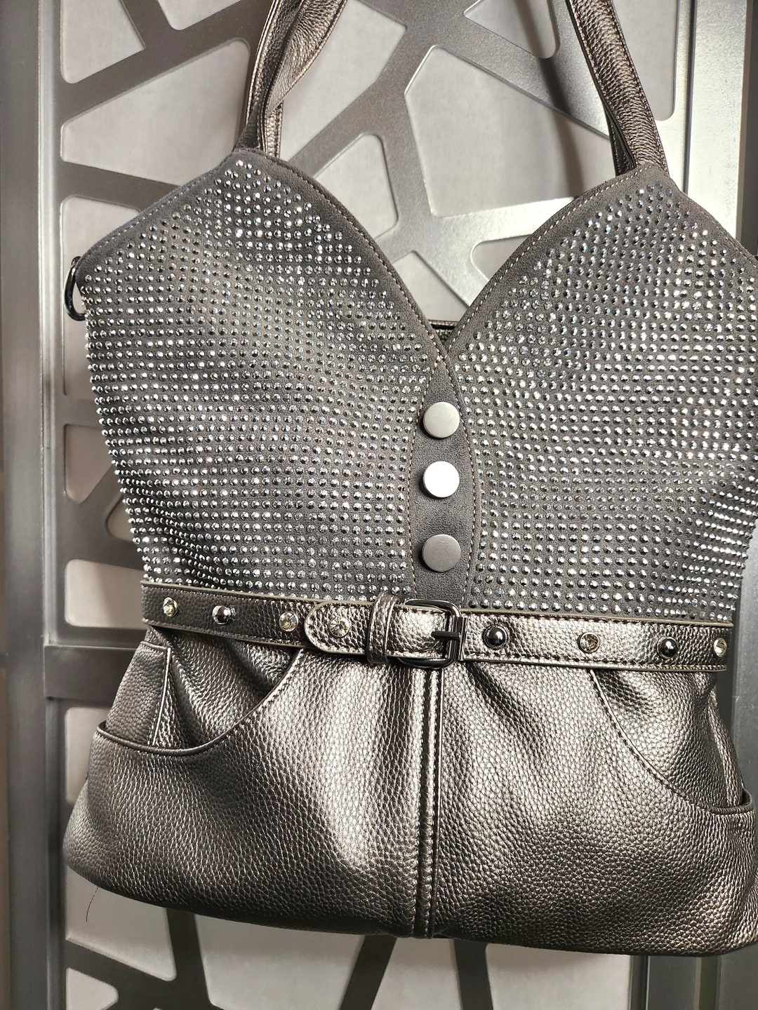 Silver Bag Crystal Bag Diamond Corset Bag Bling Bling Evening Bag ...