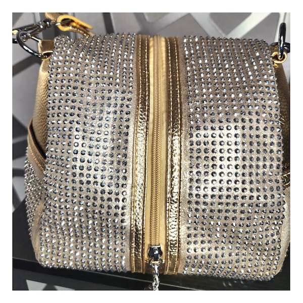 Rhinestone Handbag - Etsy