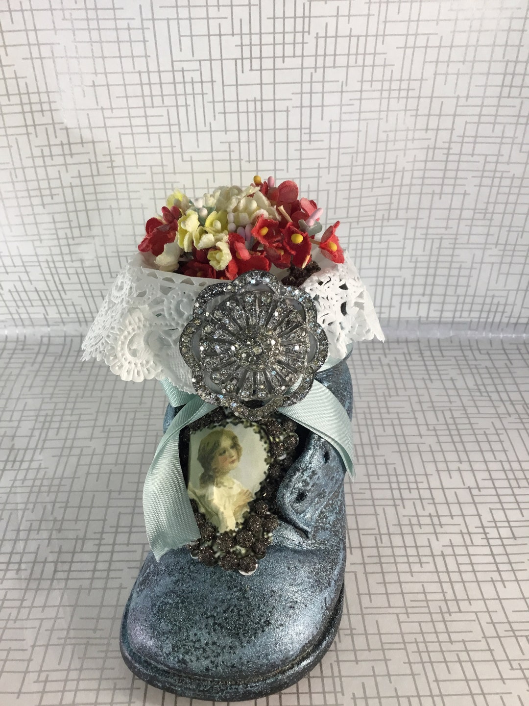 Vintage Repurposed Baby Shoe - Etsy