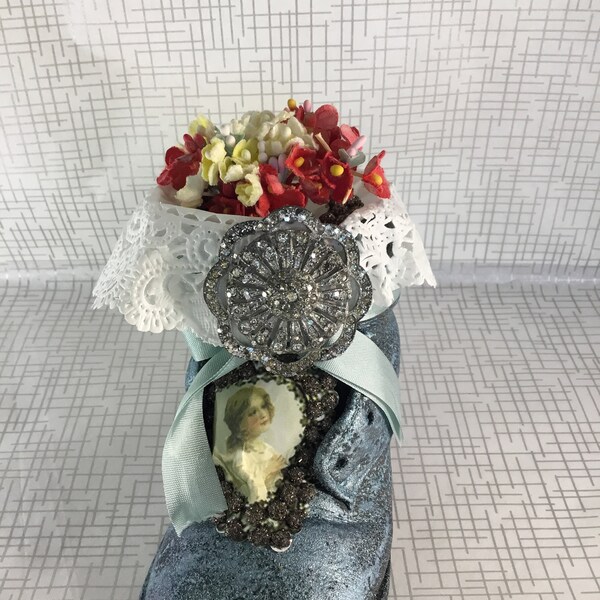 Altered Baby Shoe - Etsy