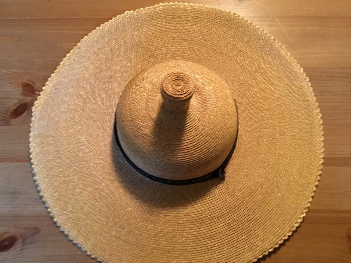 Vintage French Straw Hat - Etsy